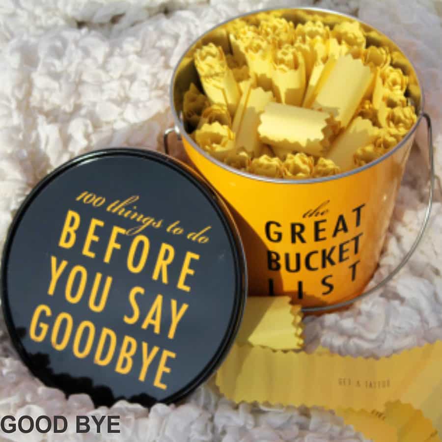 The Great Bucket List (Goodbye) – thedottedi.in